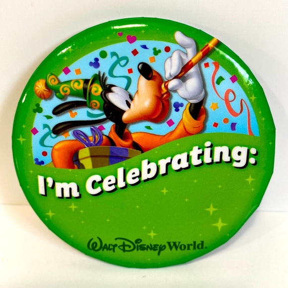 Disney | Other | Walt Disney World Im Celebrating Button | Poshmark